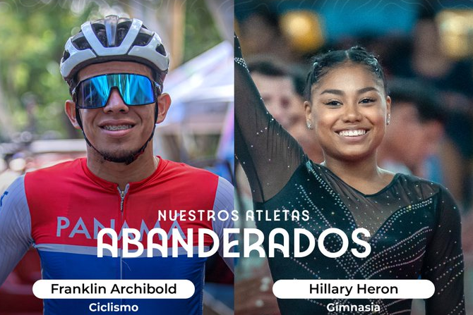 Hillary Heron y Franklin Archibold, abanderados de la delegación panameña para París 2024 ...